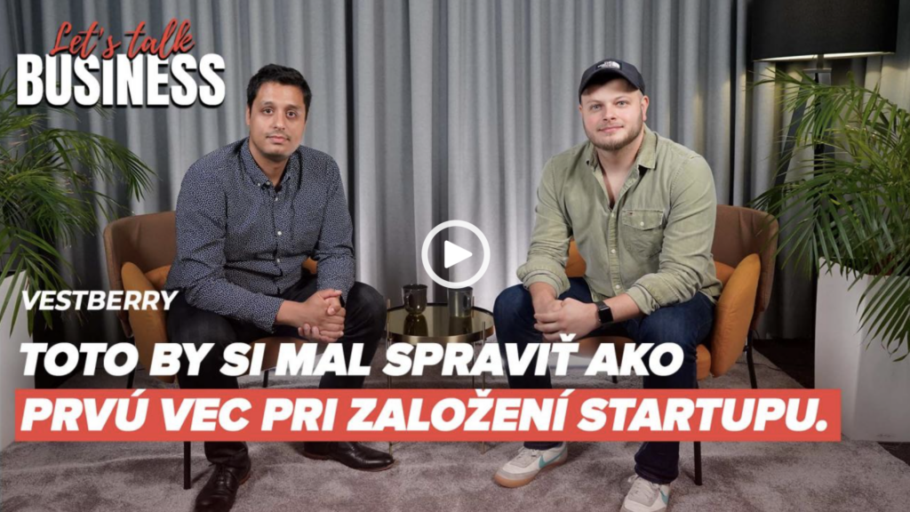 Zamecnik in Let's talk business by STARTITUP | LIFE AT VESTBERRY